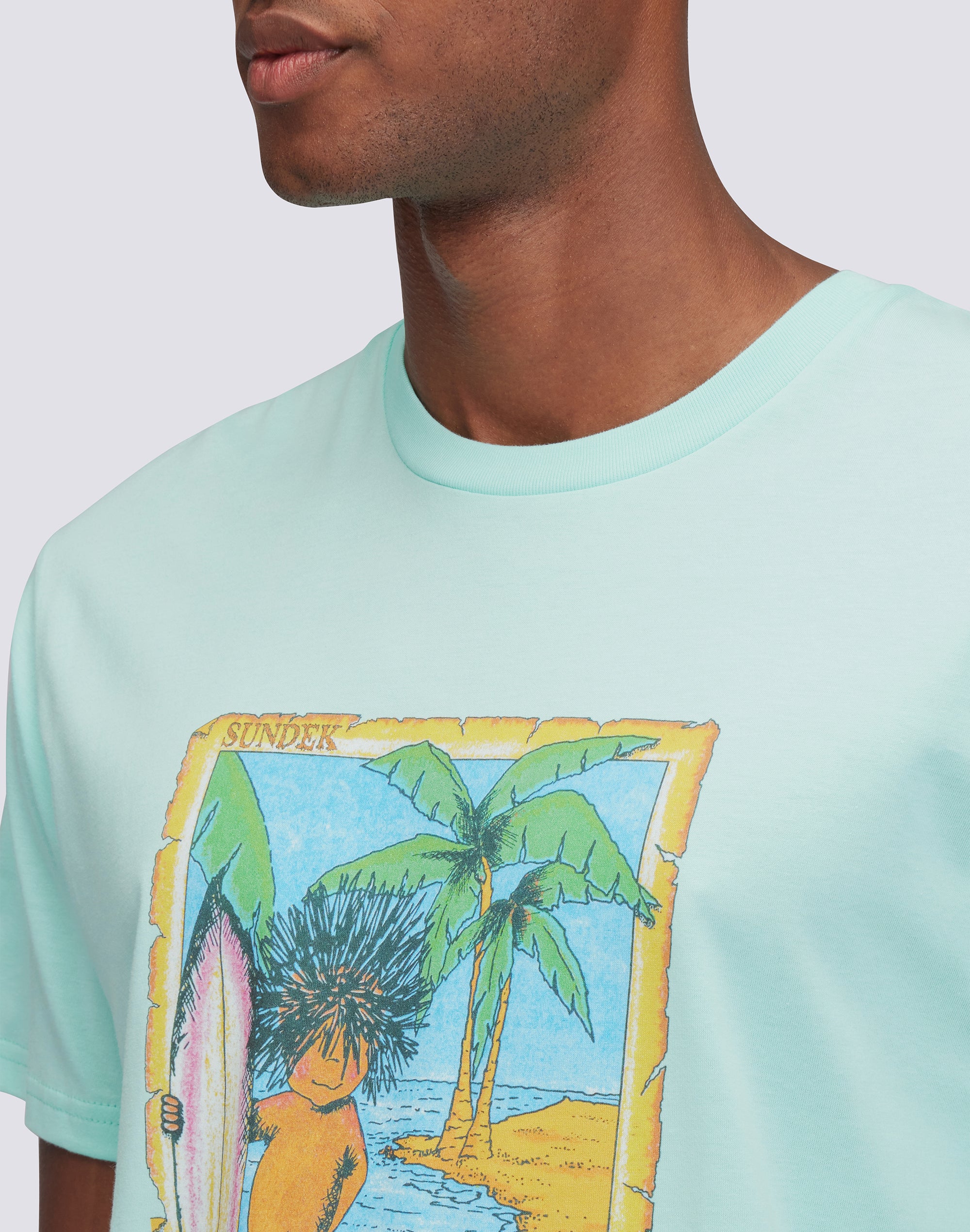 Sundek t-shirt with archive print island boy M689TEJR900-A6300 – SUNDEK